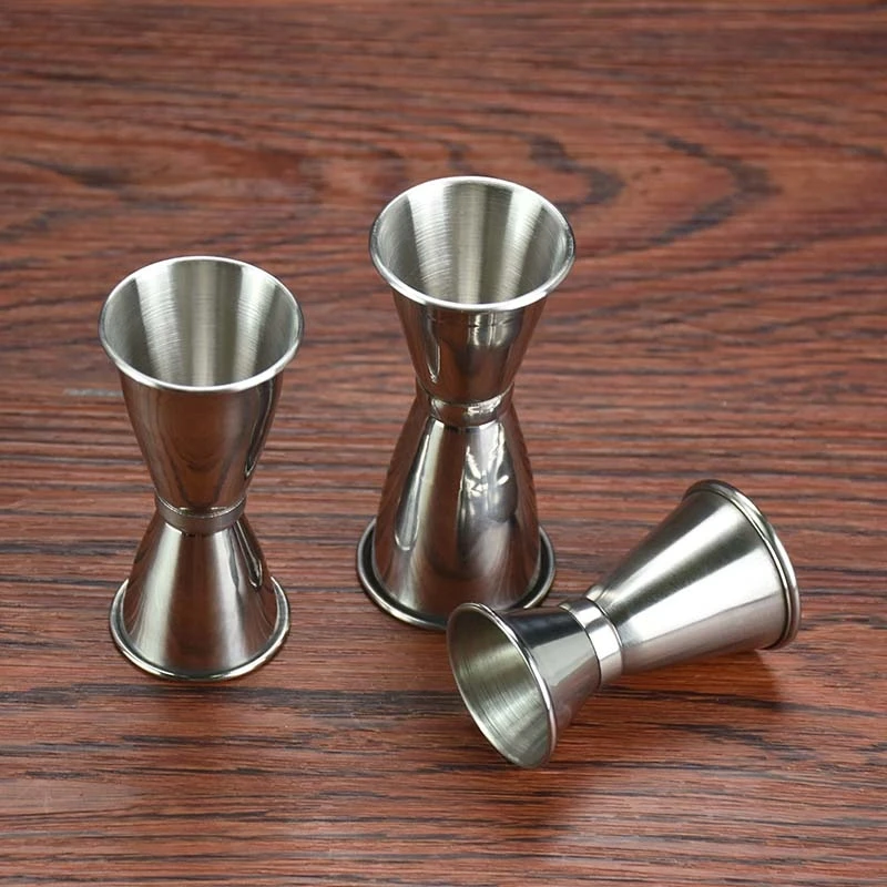 Stainless-Steel-Bar-Wine-Cocktail-Shaker-Jigger-Single-Double-Shot ...