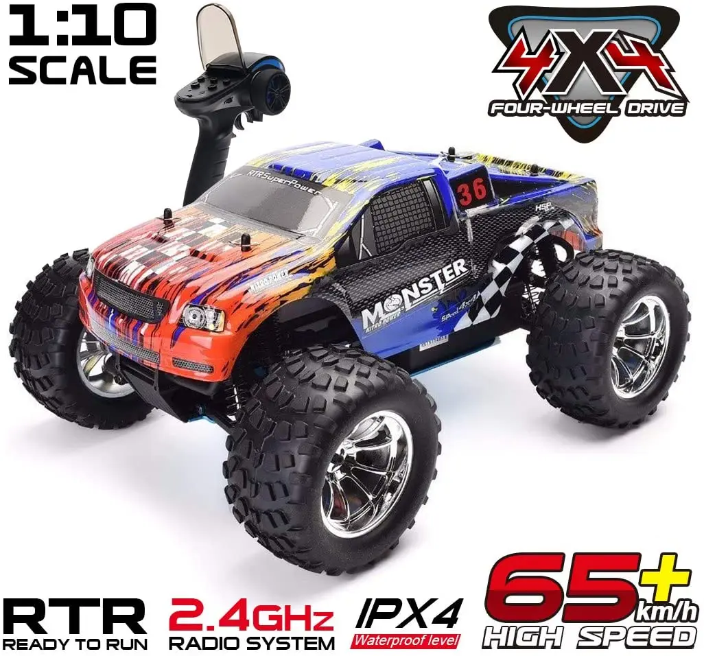 HSP RC Truck 1:10 Scale Nitro Gas Power Hobby Car Two Speed Off Road ...