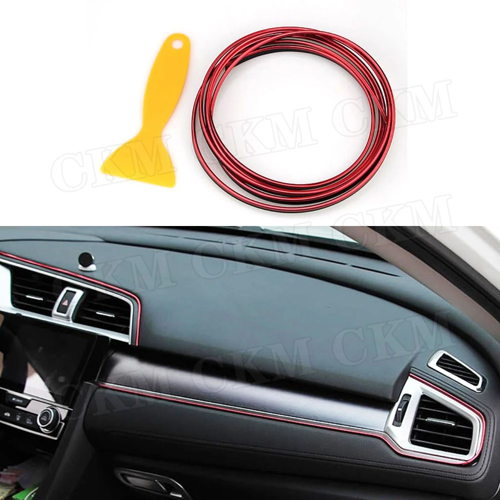 Universal Car Accessorise Decoration Flexible Strips 5m Interior Auto ...