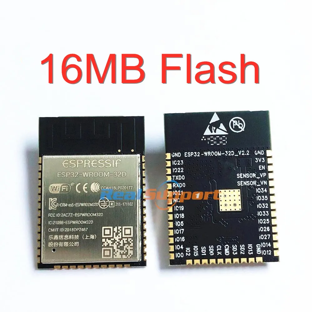 10PCS-ESP32-WROOM-32D-4MB-8MB-16MB-Flash-Memory-ESP32-WROOM-32D-N16-Wi ...