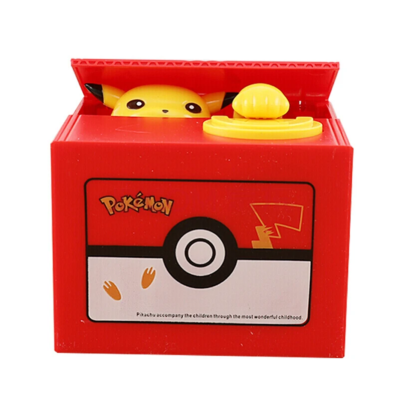 High Quality Electronic Money Box Pokemon Pikachu Piggy Bank Steal Coin ...