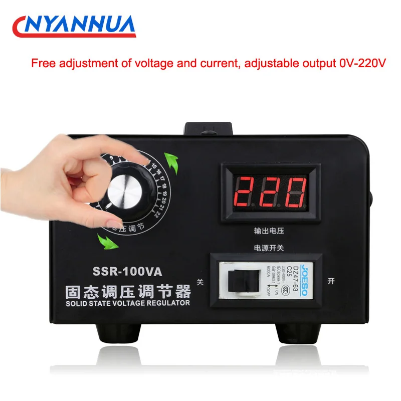 6/10KW Single-Phase Solid State Voltage Regulator Power Regulator SCR ...