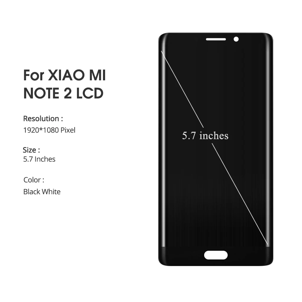5,7 3,5 дюйма ЖК для Xiaomi mi Note 2 mi note2 ЖК-дисплей дисплей кодирующий преобразователь ...