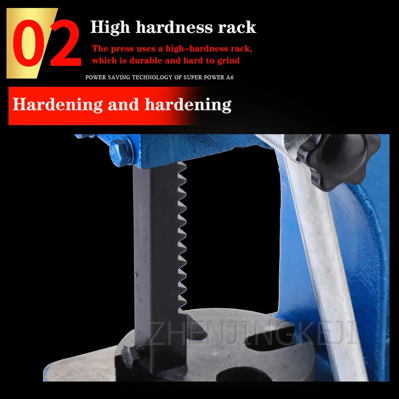MH-YLJ Hand Press 1T Small Press 1 Ton Manual Punch Table Press Simple ...