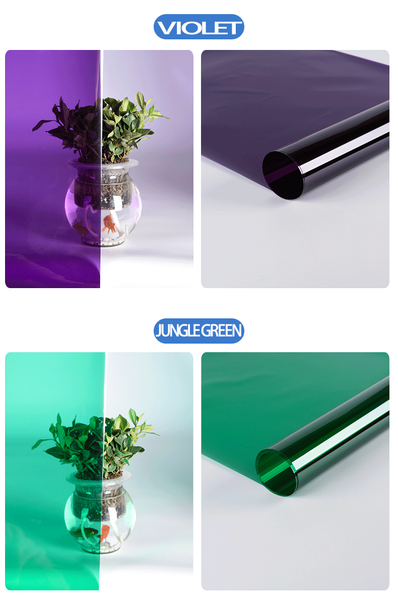 FILM POUR VITRAGE,orange-50X400cm--Film auto adhésif transparent pour ...