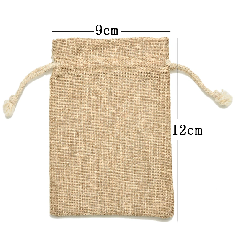 10PCS-9-12cm-Drawstring-Tie-Bag-Mini-Rustic-Burlap-Pouch-Sack-Jewelry ...