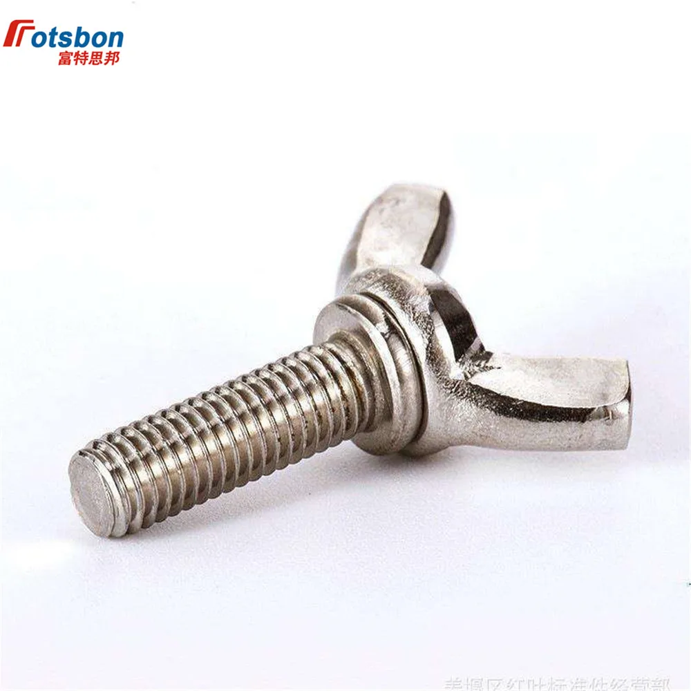 M4 Screw Wing Nut Butterfly Screws Ingot Thumb Claw Hand Tighten Bolt ...