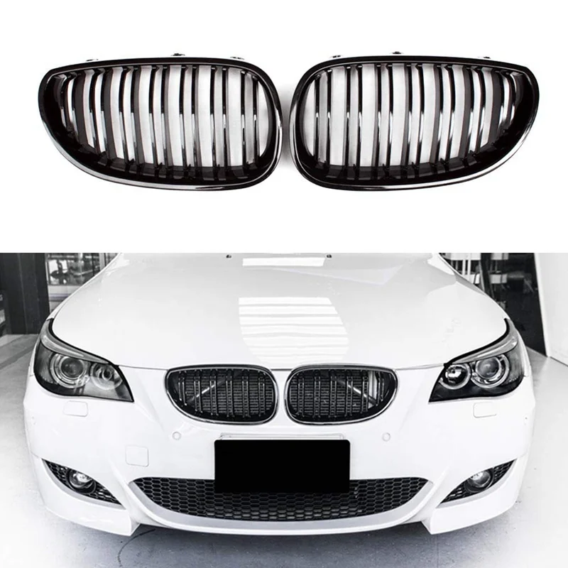 Front Left and Right Kidney Grille Dual Line + Lower Bumper Grill ...