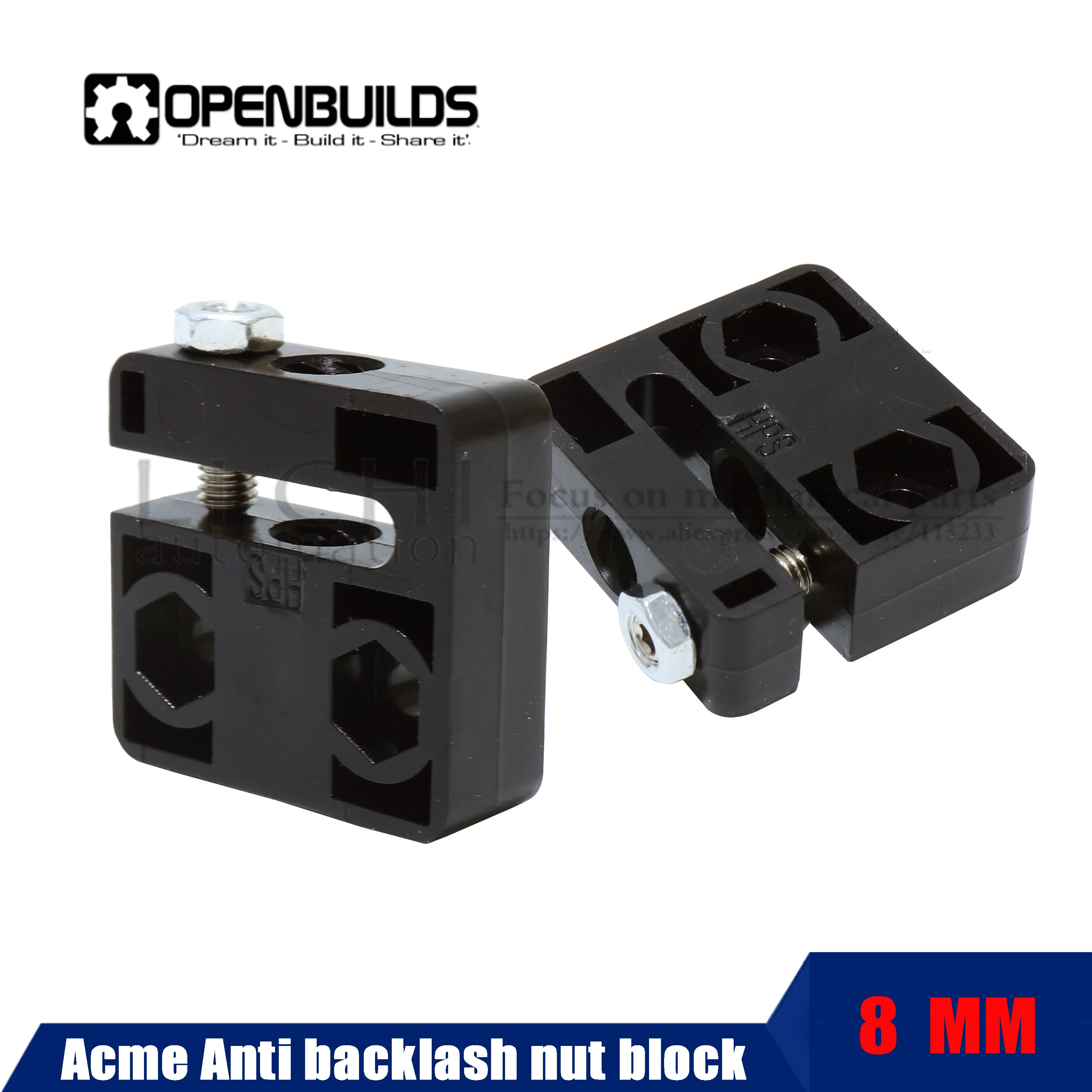 Buy OPENBUILDS 8mm Acme Anti backlash nut block 3d printer accessories ...