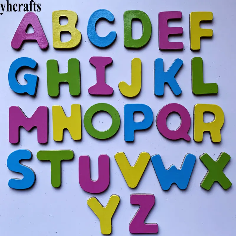 26PCS-LOT-Capital-alphabet-Letters-fridge-magnet-English-self-learning ...