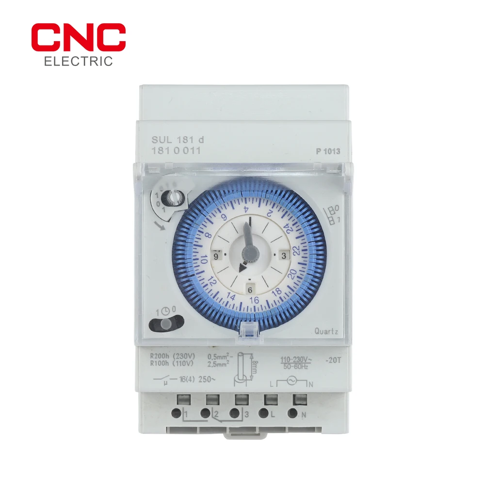 Cnc Sul181d Time Relay Track Installation Mechanical Timer 220v 24-hour ...