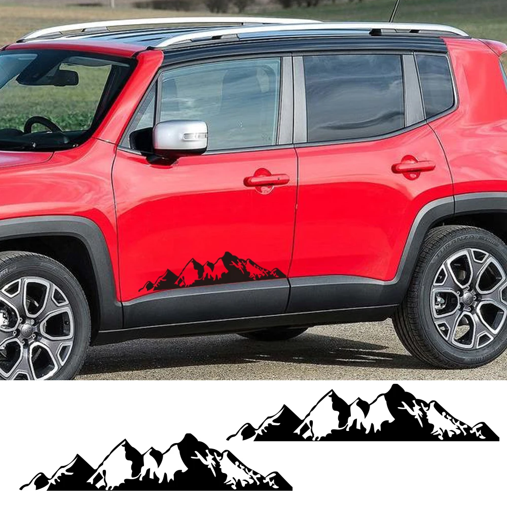 2PCS Car Stickers For Jeep Renegade Liberty Patriot Wrangler JK Grand ...