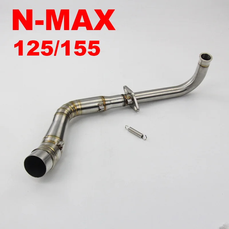 Nmax 125 Motorcycle Exhaust Middle Link Pipe Collector Elbow Headers ...