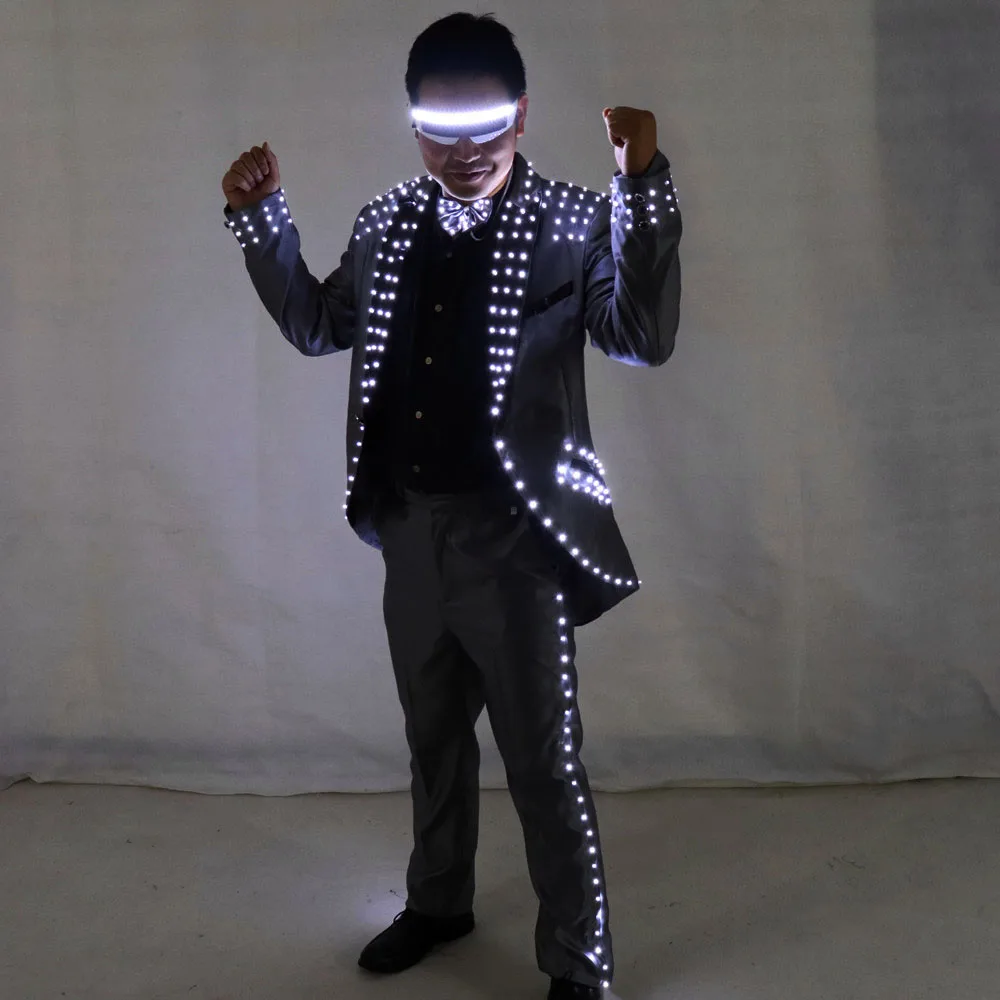 LED Host Suit, LED luminous Tuxedo For Wedding Ceremonies, Magician ...