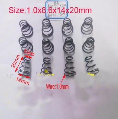 Steel conical coil spring 0.9mm wire conical sprial compression spring ...
