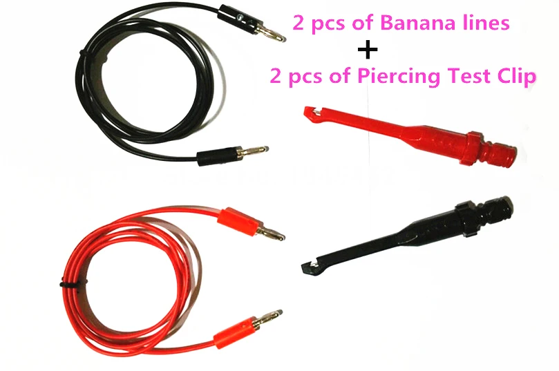 Cable Clips Piercing Test Clip 4mm/2mm Banana Seat Heavy-duty ...