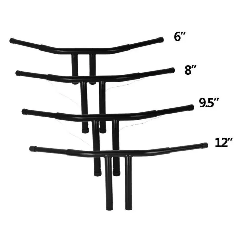 Motorcycle 6" 8" 9.5" 12" Rise T Bars Handlebar Drag Bar For Harley ...