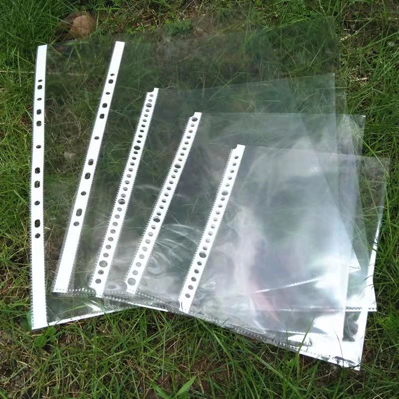 100pcs-Plastic-Punch-File-Folder-A4-Clear-Thin-Leaf-Documents-Sheet-A3 ...