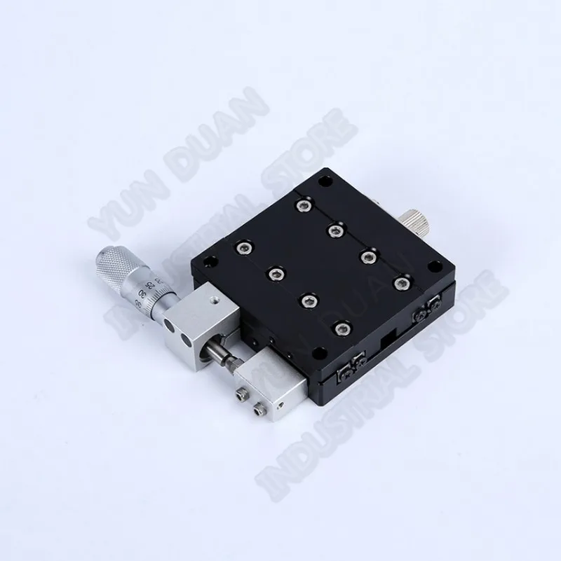 70*70mm X Axis Manual Displacement Trimming Platform Cross Roller Guide ...
