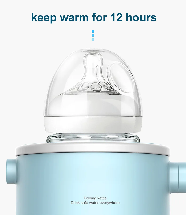 DMWD Travel foldable water heating pot silicone stainless steel mini ...