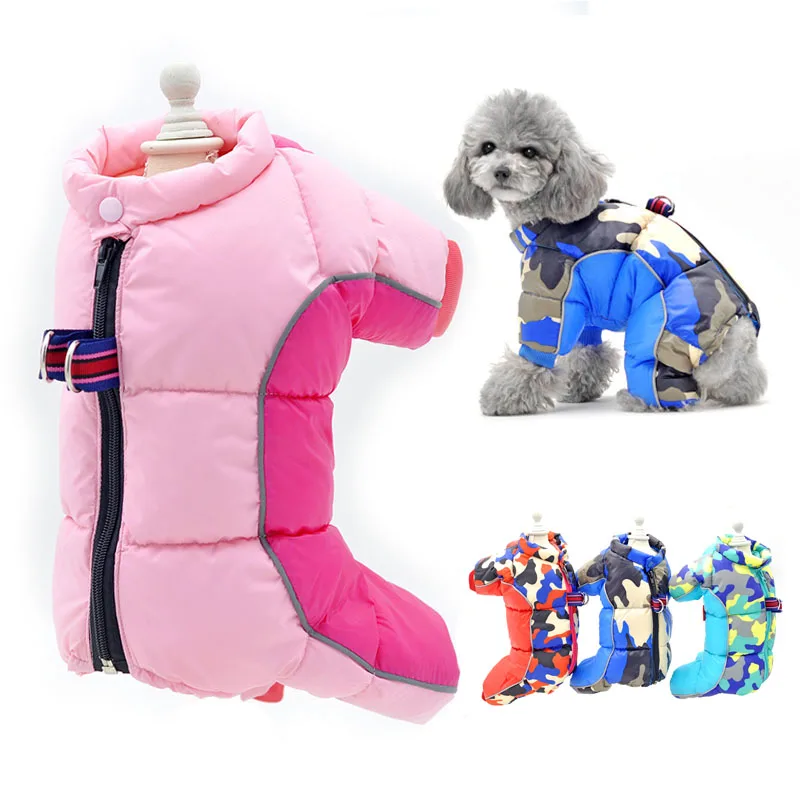 Winter Dog Clothes Waterproof Dog Overalls for Small Dogs Super Warm ...