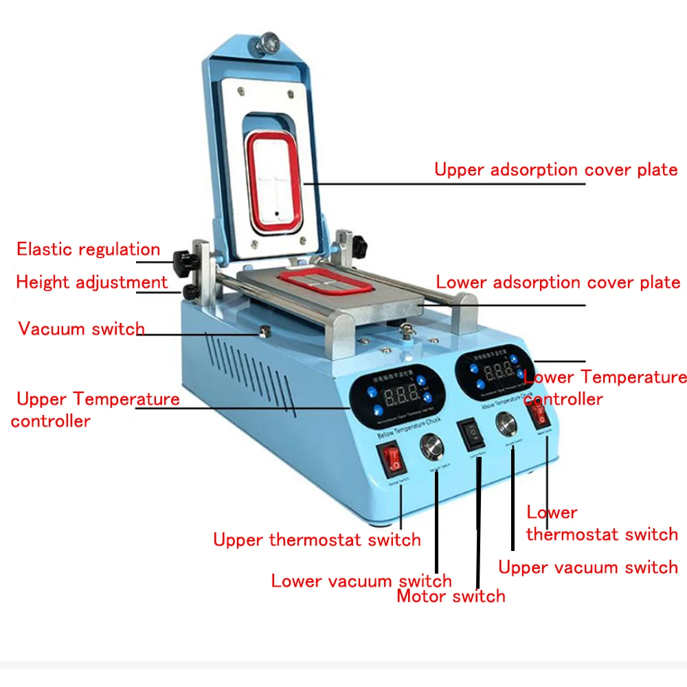 TBK-268 Tampilan Layar LCD Separator Mesin Untuk Datar, 43% OFF