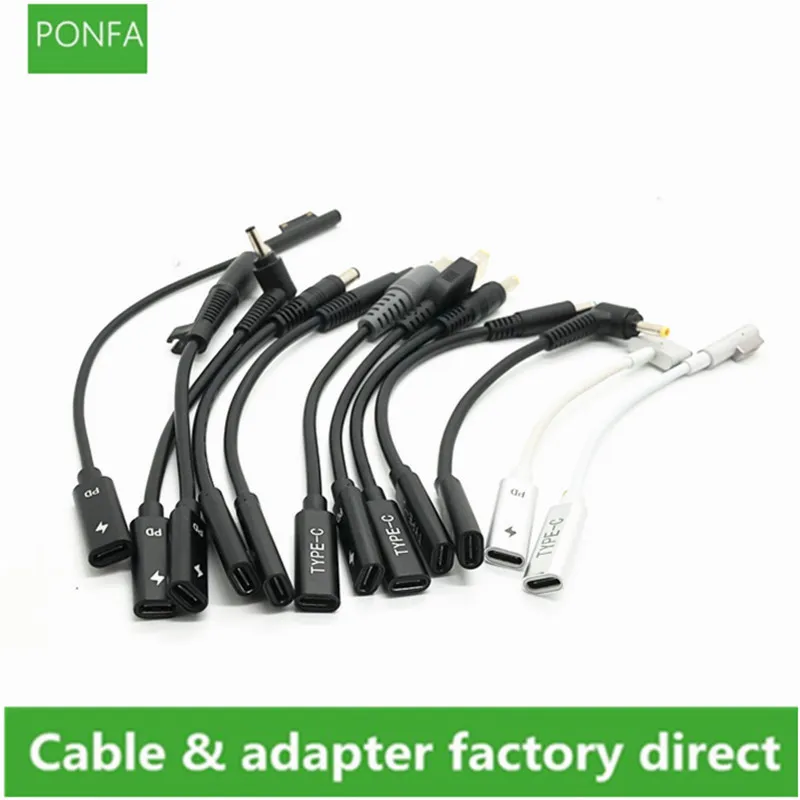 Laptop Dc Power Supply Adapter Connector Cable Cord Usb Type C Pd ...