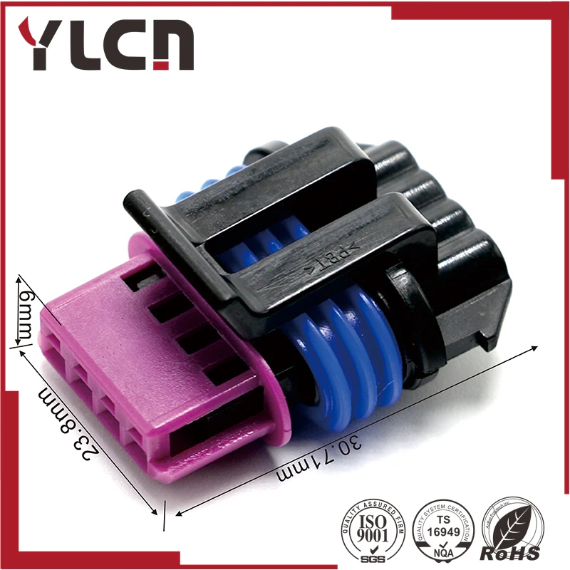 Frete grátis delphi 4 way black gt 150 conector fêmea selado, montagem ...