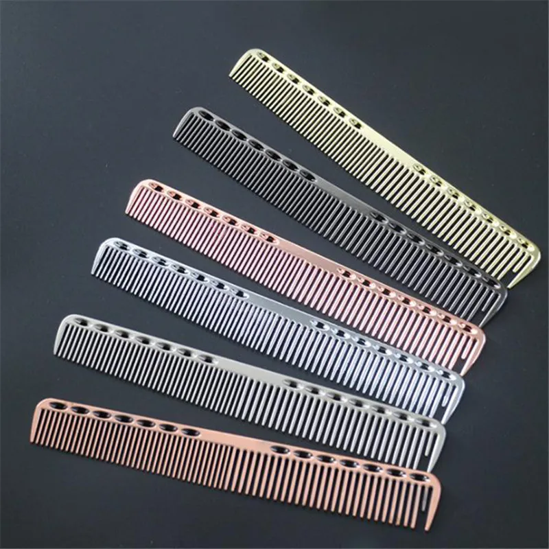 1Pc High Quality Hair Combs Stainless Steel Professional Salon Hair ...