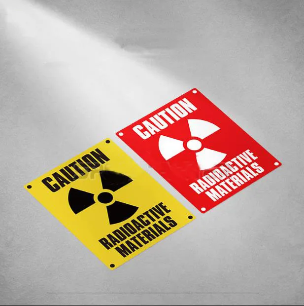 Warning Caution Radioactive Materials Stickers Reflective Vinyl ...