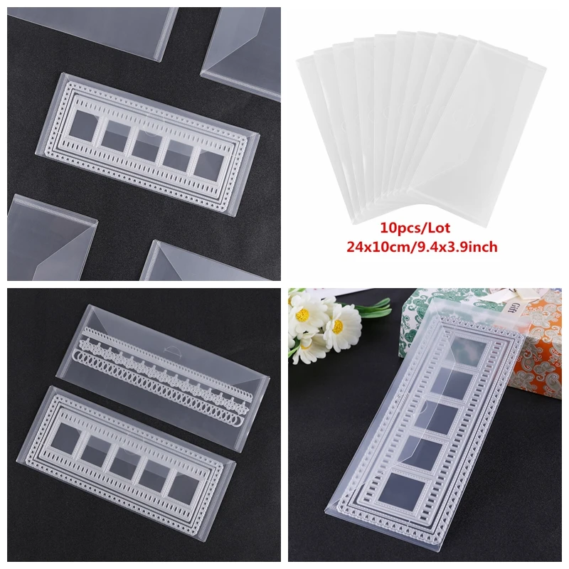 Slimline-Dies-Storage-Pockets-10Pcs-Set-PVC-Plastiv-Sheet-Transparent ...