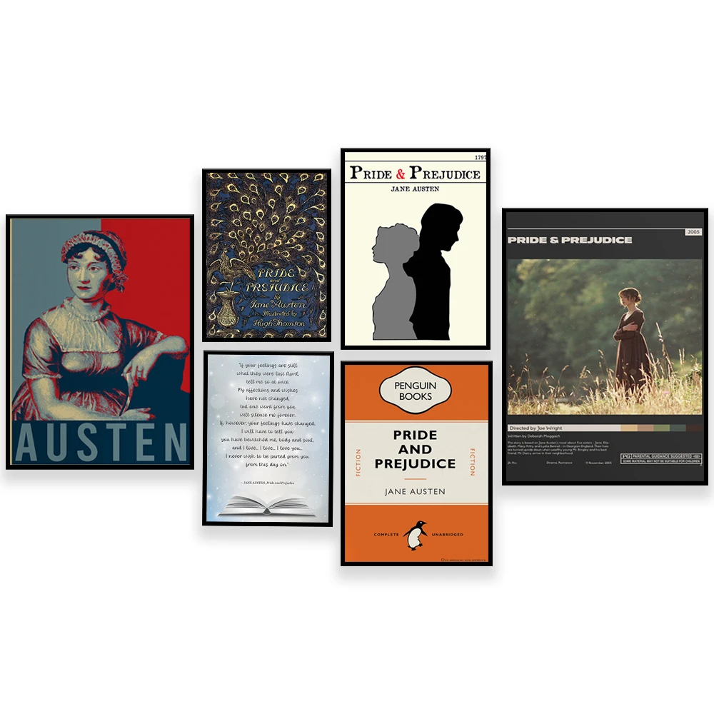 Pride And Prejudice Book Cover Poster