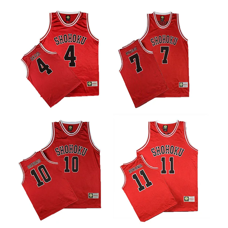 Anime-Slam-Dunk-Shohoku-Uniform-ANZAI-Akagi-KOGURE-MIYAGI-SAKURAGI ...