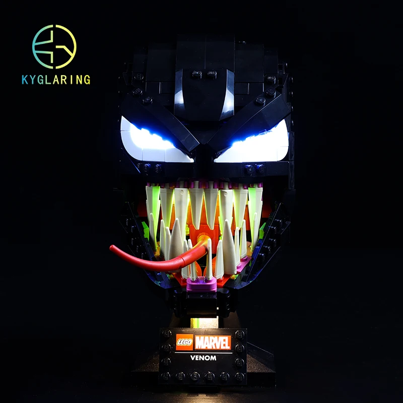 Kyglaring Led Lighting Set Diy Toys For 76187 Venom Mask Collectible ...