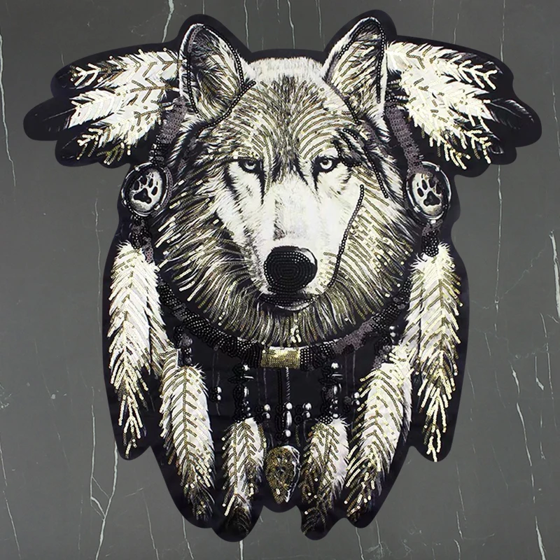 Native Wolf Head