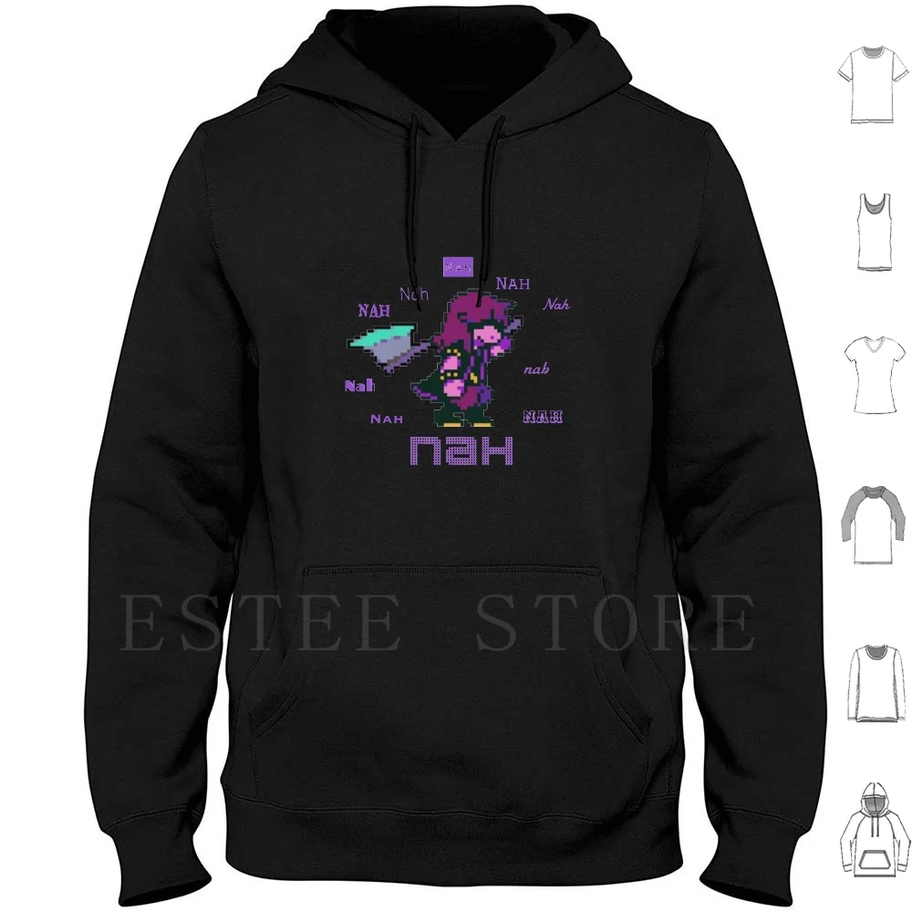 Nah' Deltarune Susie Hoodie Long Sleeve Deltarune Undertale Sans Frisk ...