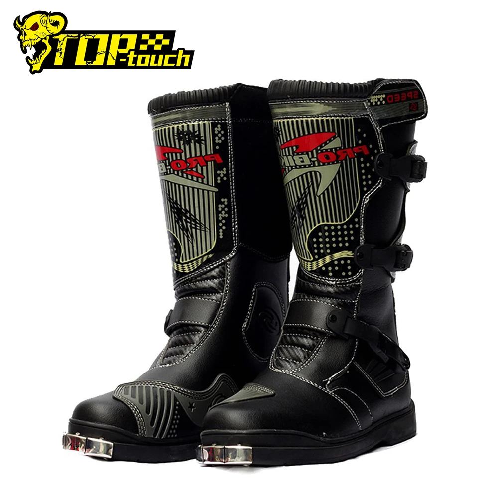PRO BIKER Motorcycle Boots Men Waterproof PU Botas Moto Boots Motocross ...