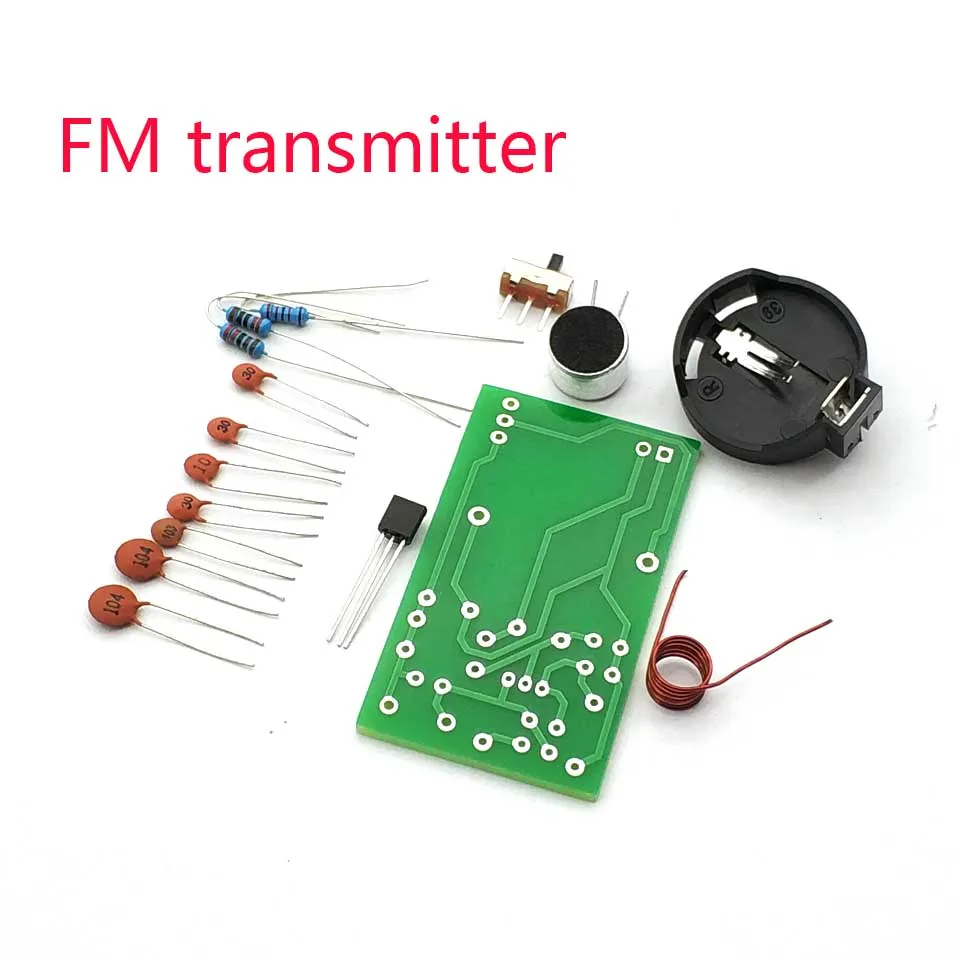 Simple-FM-wireless-microphone-FM-transmitter-board-parts-electronic ...