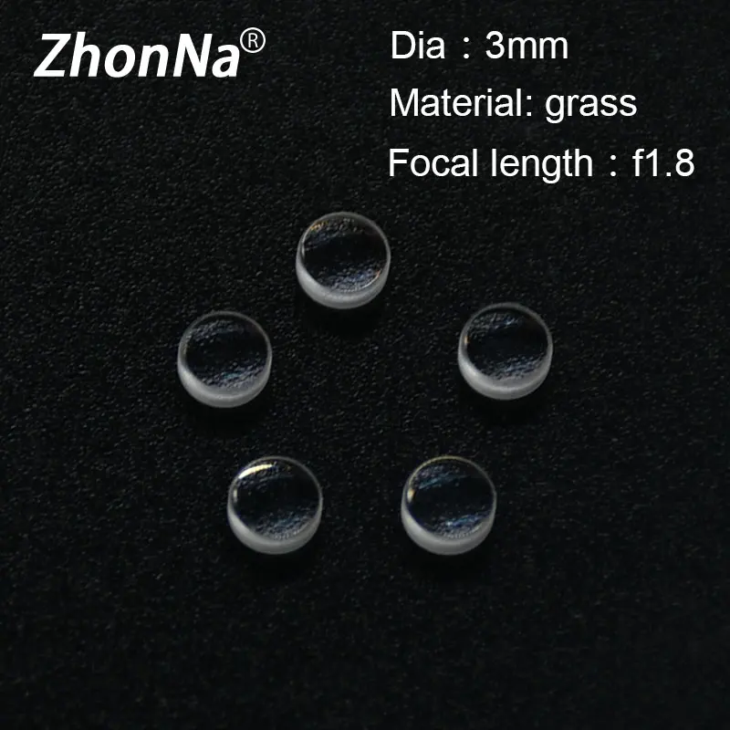 Diameter 3mm Aspheric Glass Focusing Lens Focal Length F1.8 Laser ...