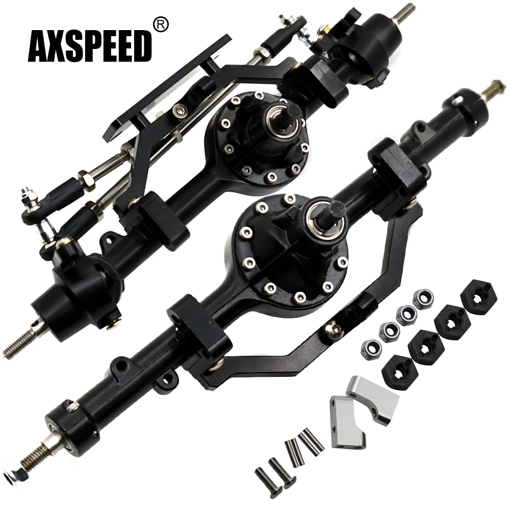 AXSPEED-Black-ARB-Edition-Alloy-Front-Rear-Axle-for-D90-1-10-RC-Crawler ...