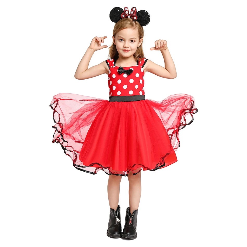 Ropa de juego de rol de Minnie para niña, vestido de tul de fiesta de ...