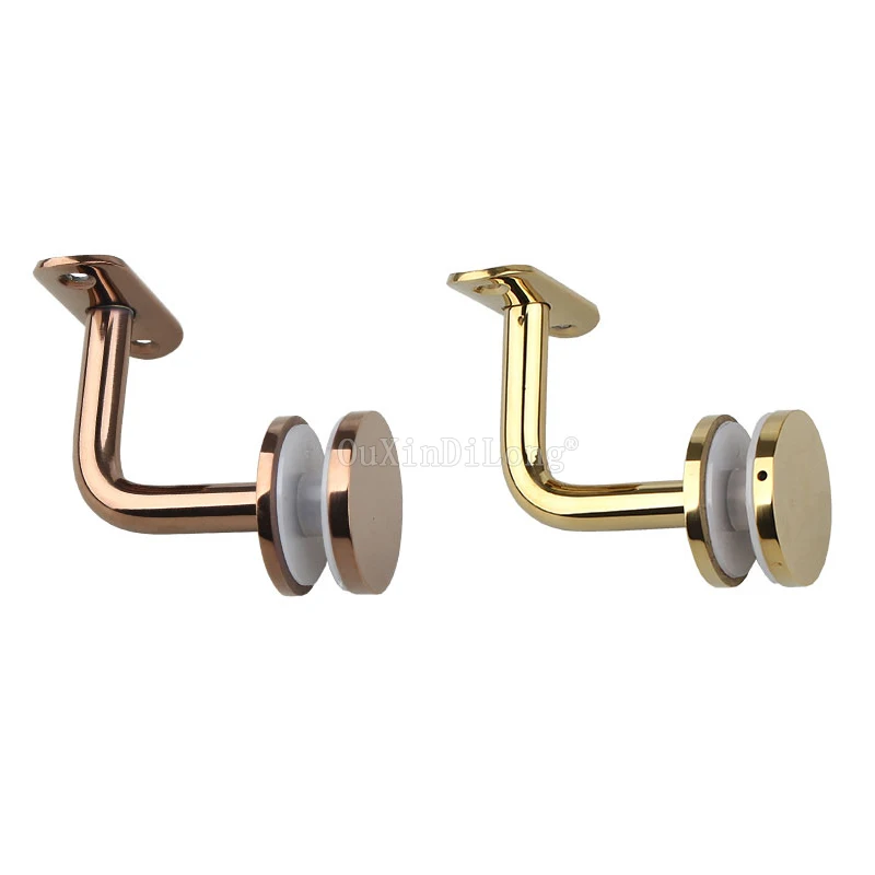 8pcs 90degree Gold/rose Golden 60*60mm Stainless Steel Handrail ...