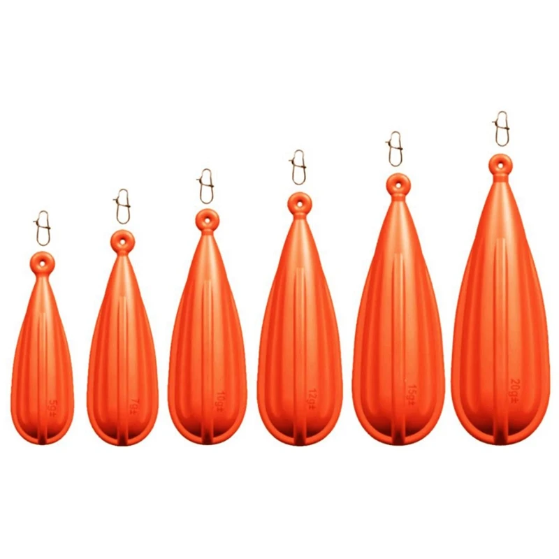 Hot 6PCS Fishing Practice Plug PVC Fishing Practice Casting Plug for ...