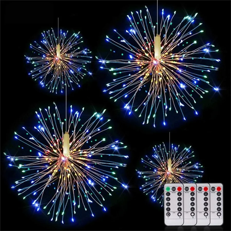 Christmas-Garland-Fireworks-Fairy-String-Lights-Battery-Powered-200Leds ...