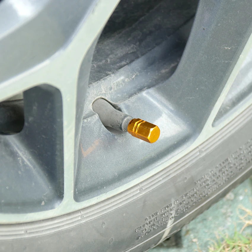 Chapeaux de tige de valve,Valves de pneus de roues de voiture 4 pièces ...
