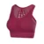 2022 Seamless Sports Bra Top Fitness Women Racerback Running Crop Tops Femme Pink Workout Padded ...