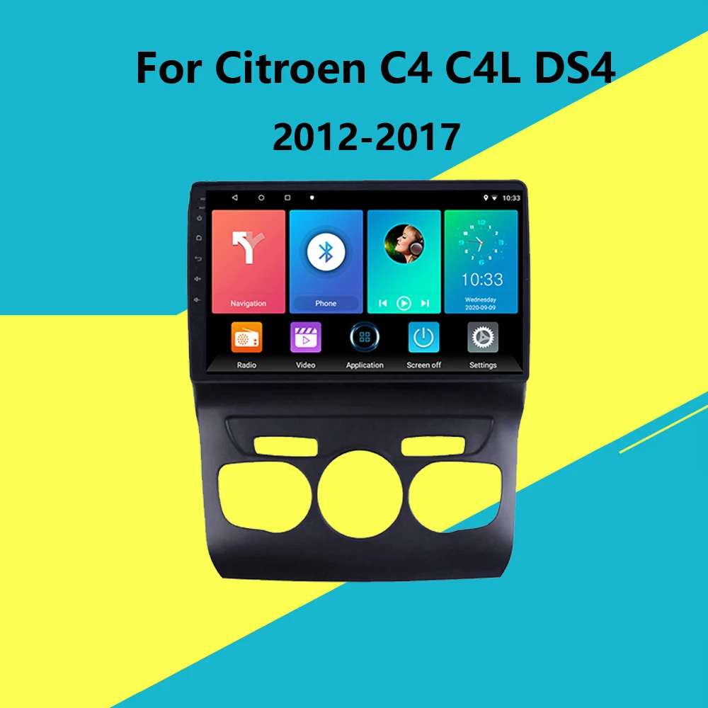 2 Din Android Autoradio Gps Navigation Multimedia Player For Citroen C4 ...
