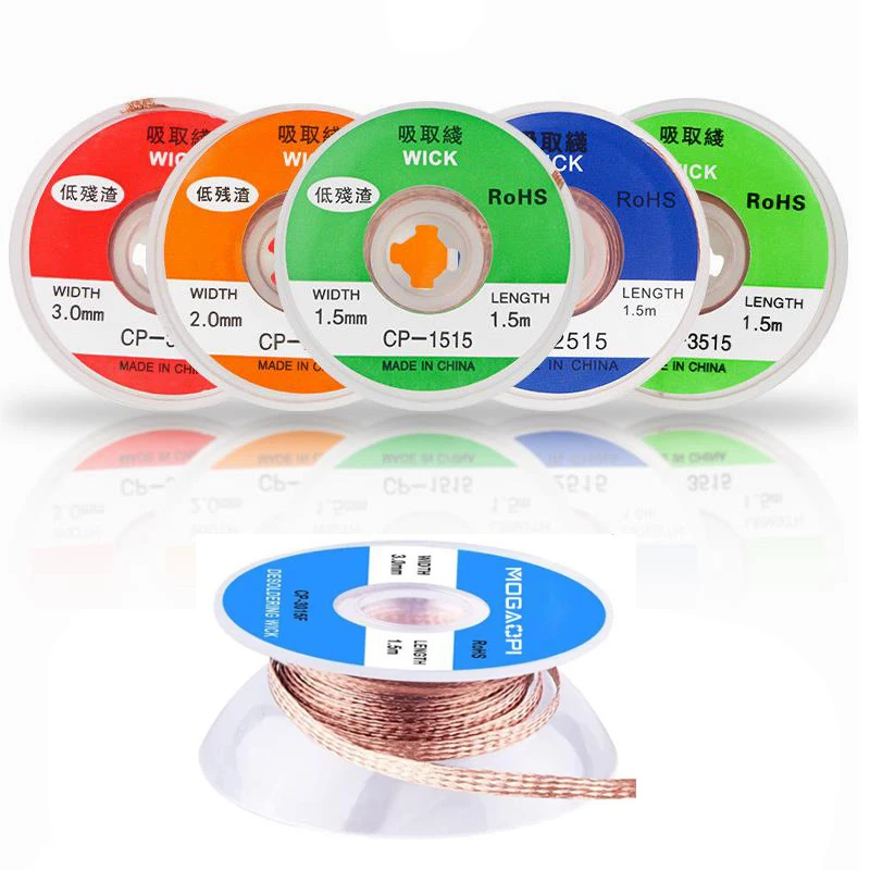 6-Pcs-Solder-Wicks-Kit-No-Clean-Desoldering-Braid-Welding-Solder-1-5M ...