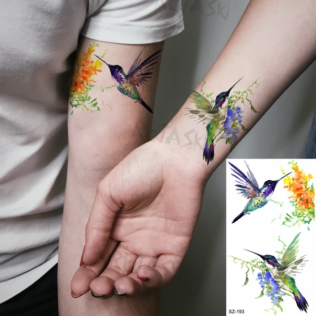 Hummingbird Wrist Tattoo