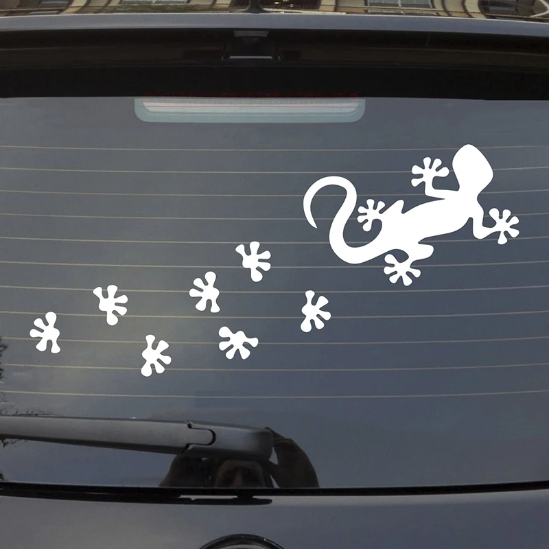 Car Sticker Gecko Tapsen Lizard Dragon Lurch Agame Fun Footprints ...